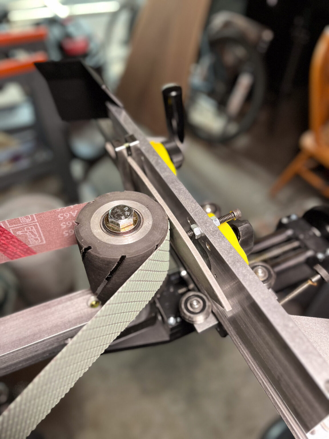 Surface grinder attachment for knife grinding equipment and tools